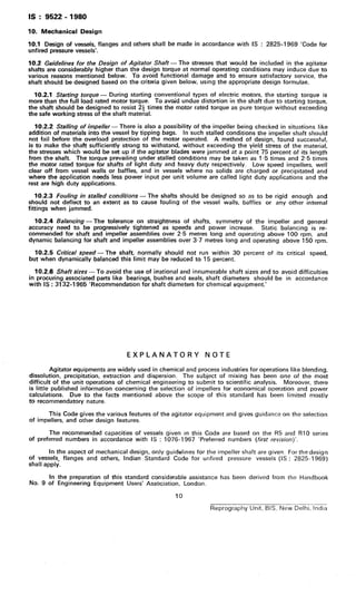 Is 9522.1980 agitator | PDF