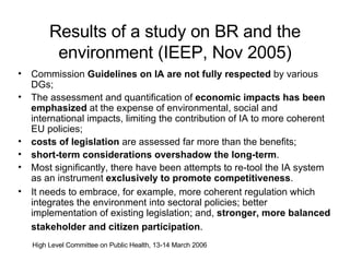 Is Better Regulation about asking the right questions? | PPT