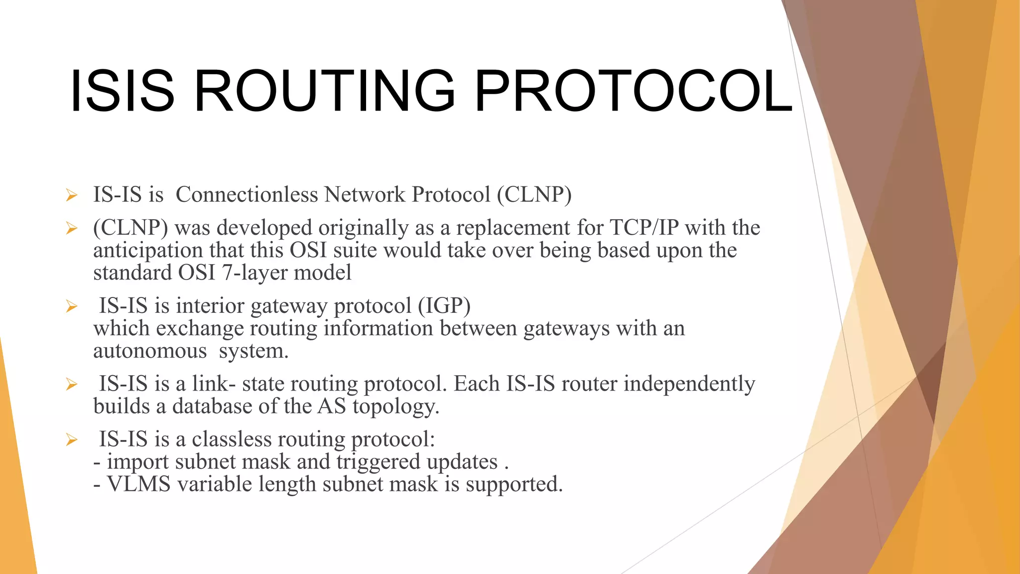 IS-IS Protocol | PPTX