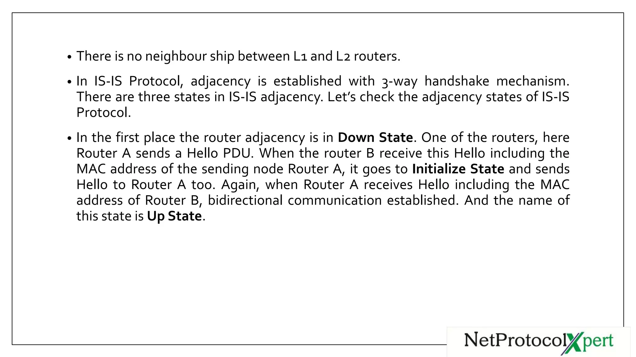 IS-IS Protocol Adjacency | PPT