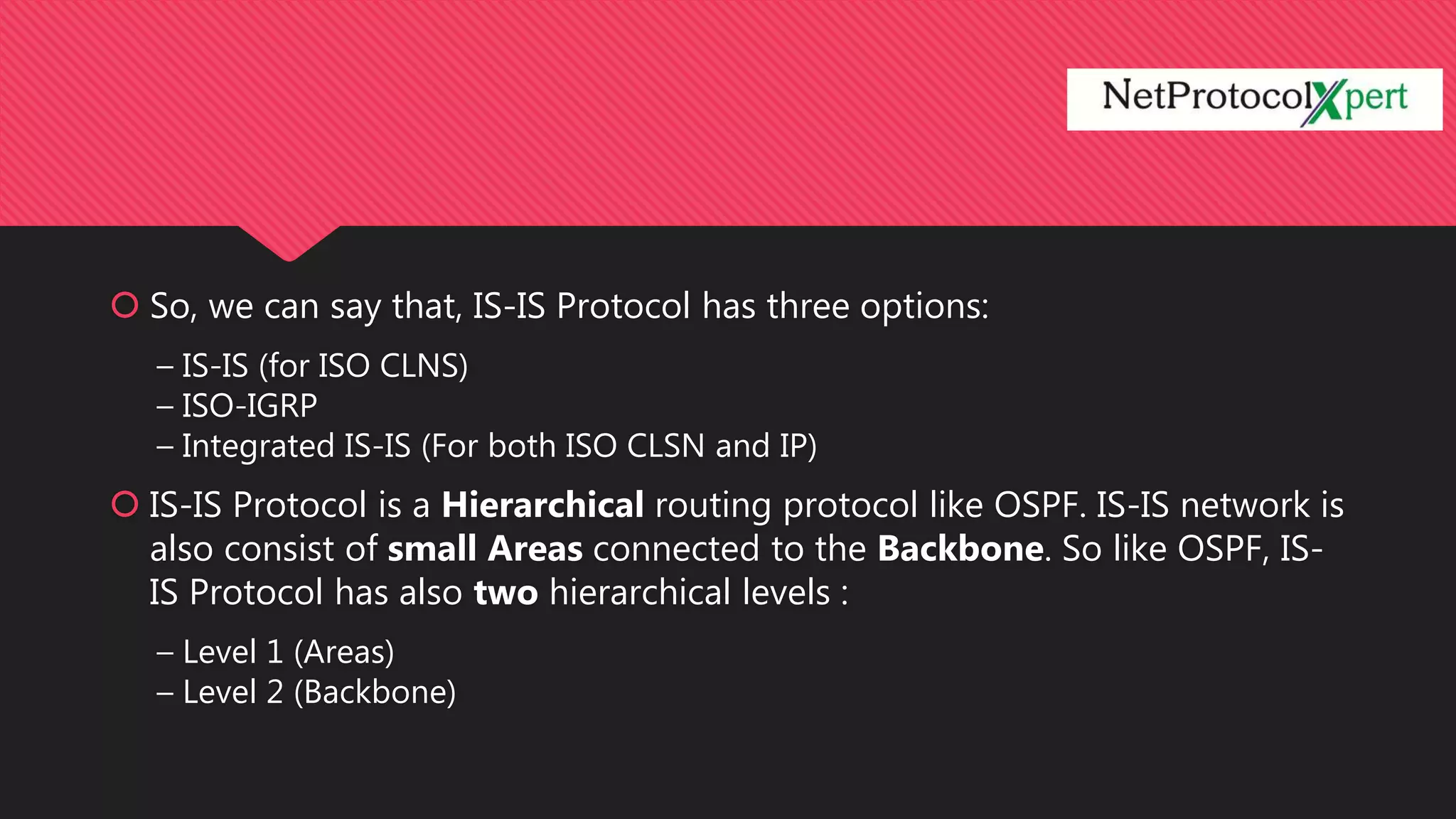 IS-IS Protocol Introduction | PPTX