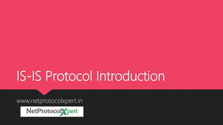 IS-IS Protocol Introduction | PPTX