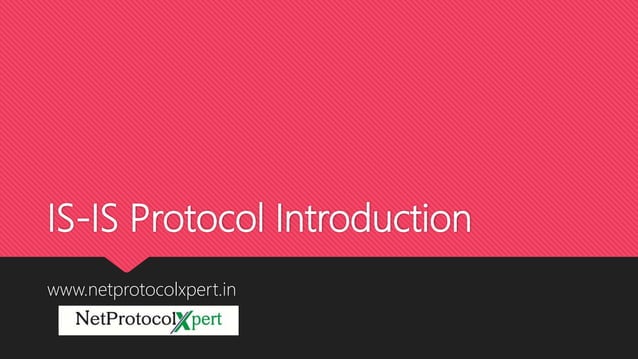 IS-IS Protocol Introduction | PPTX