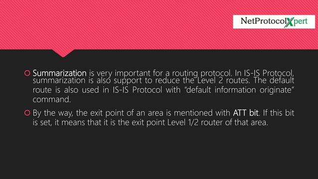IS-IS Protocol Introduction | PPTX