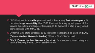IS-IS Protocol Introduction | PPTX