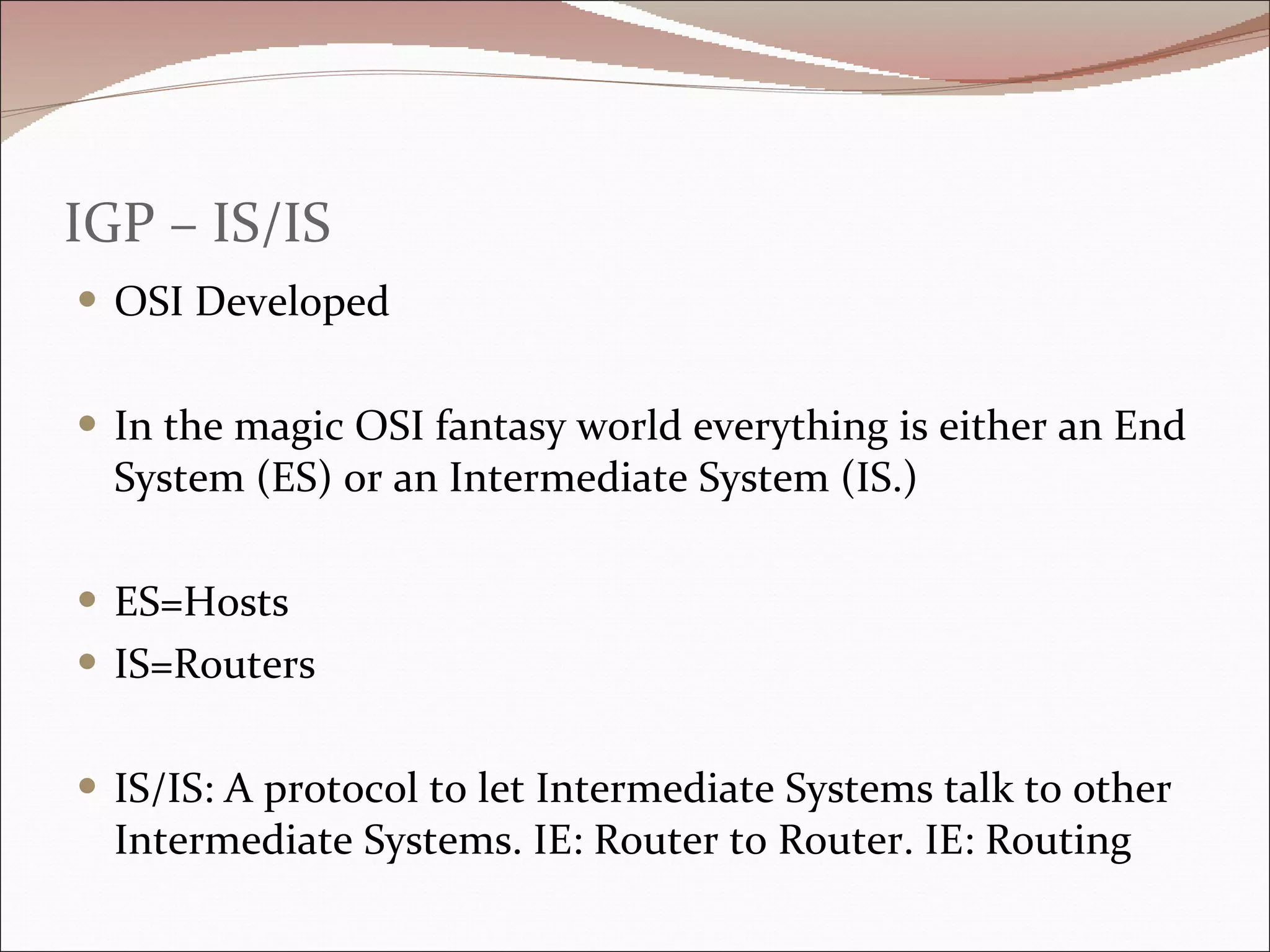 Is Is Routing Protocol | PPT