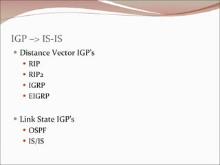 Is Is Routing Protocol | PPT