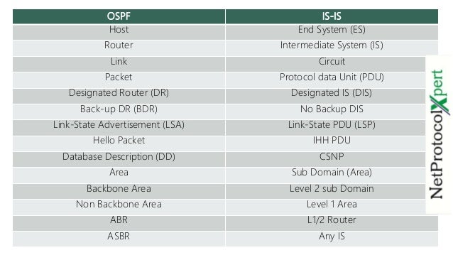 IS-IS vs OSPF