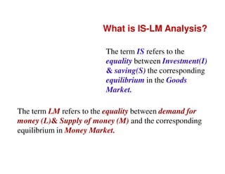 IS-LM Analysis | PDF