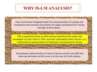 IS LM analysis | PPTX