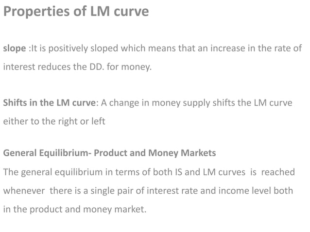 Is lm curve | PPT | Stocks and Bonds | Personal Investing