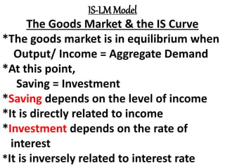 IS-LM Model For understanding the economy | PPT