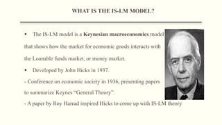 INVESTMENT AND SAVINGS-LIQUIDITY AND MONEY MODEL .pptx