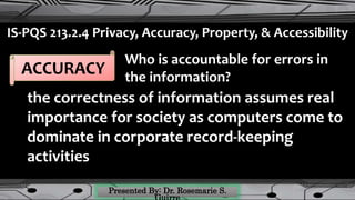 Ethical Dimension and understanding Ethical Foundation of IT | PPTX