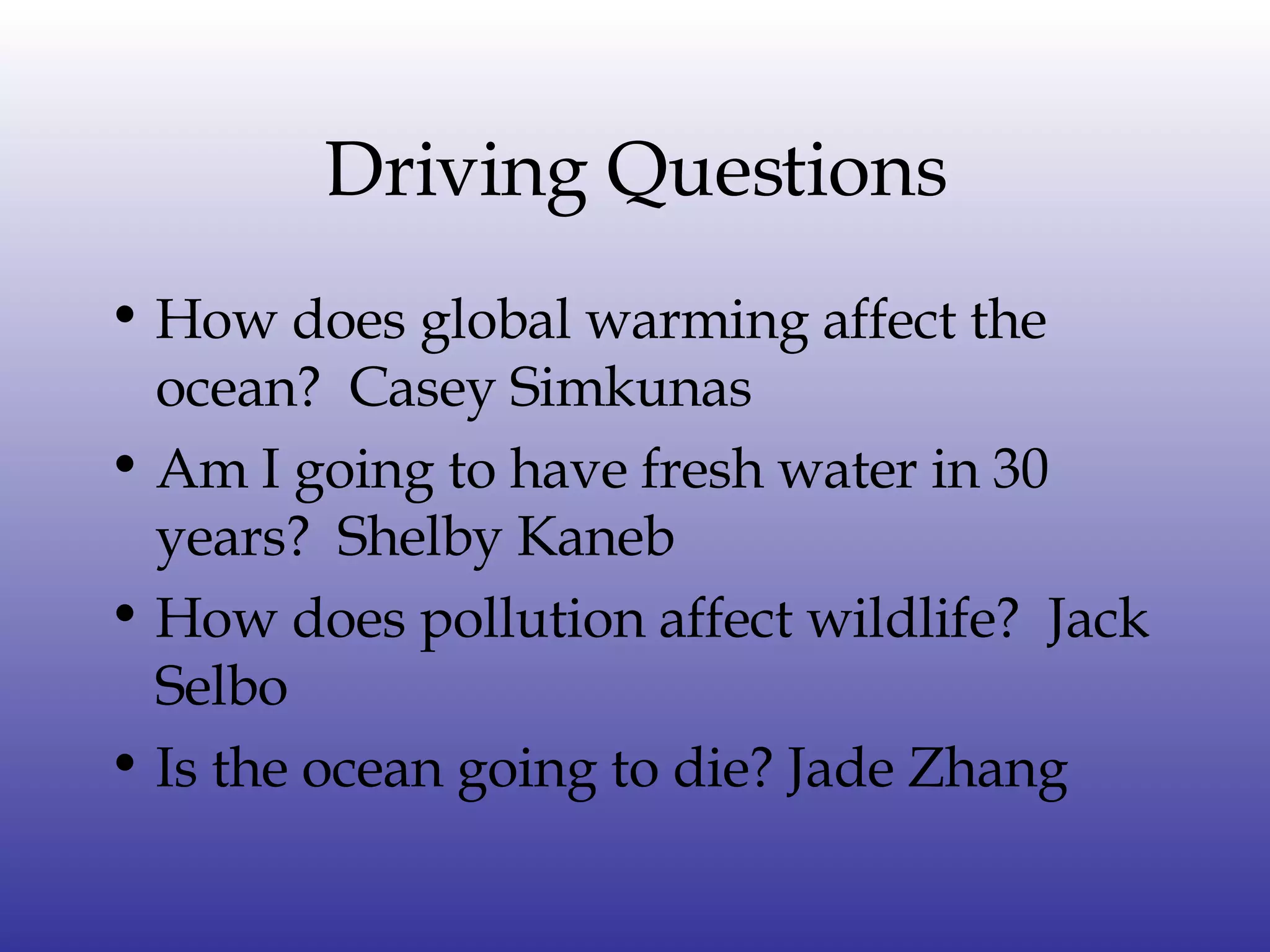 Is the ocean dying? | PPT