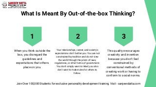 Is Thinking Outside of the Box A Skill? | PPT
