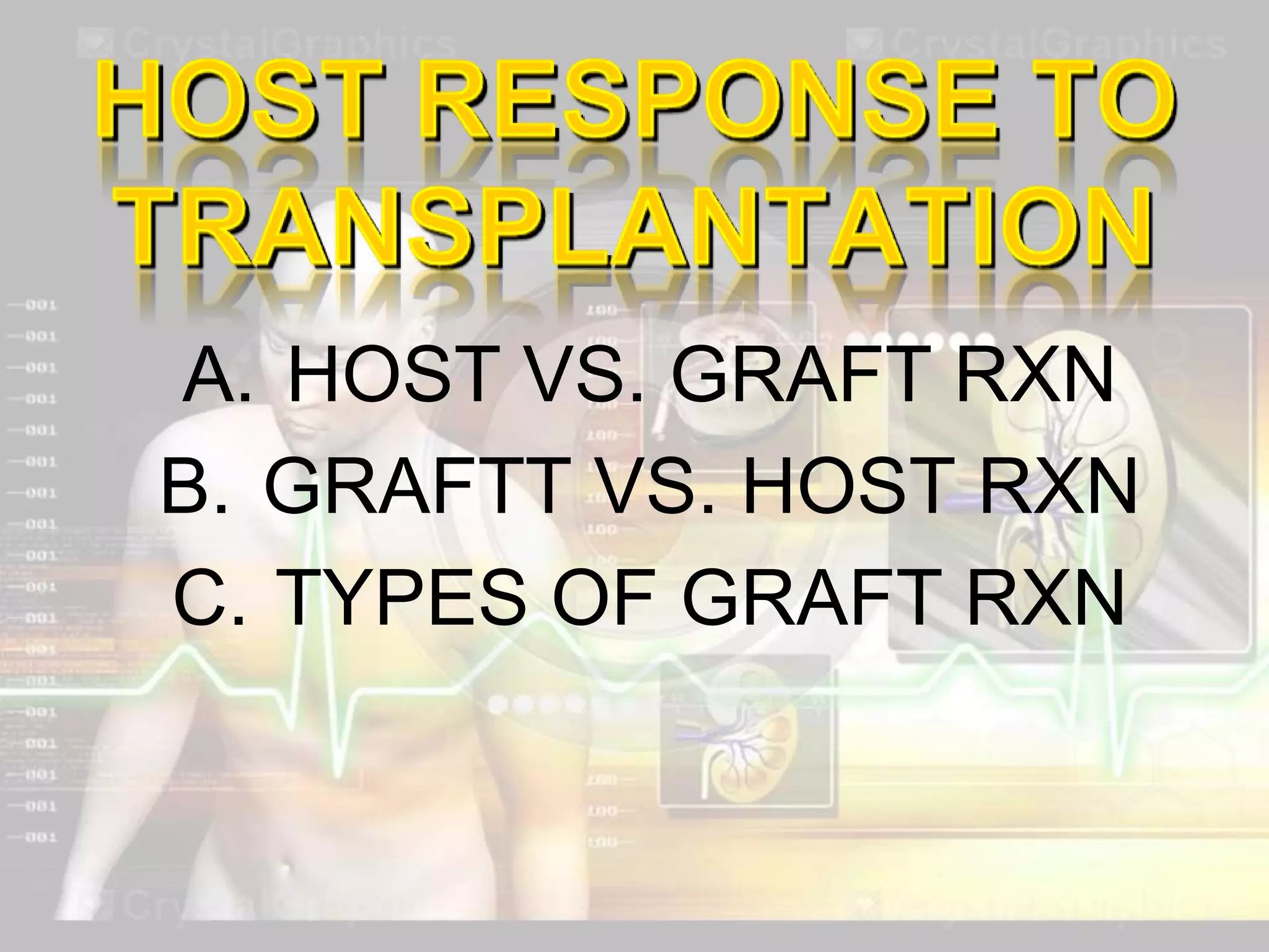 Immunology and Serology (transplantation reactions) | PPTX