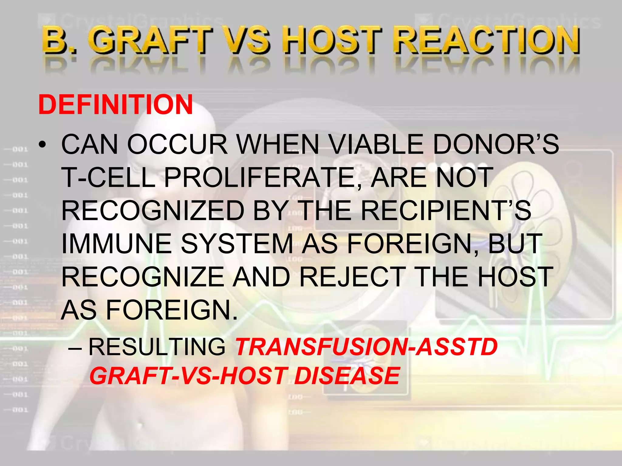 Immunology and Serology (transplantation reactions) | PPTX