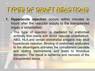 Immunology and Serology (transplantation reactions) | PPTX