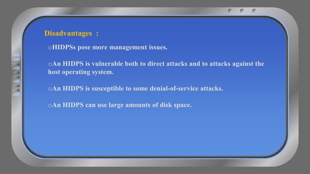 IS-Types of IDPSs.pptx | Information and Network Security | Computing