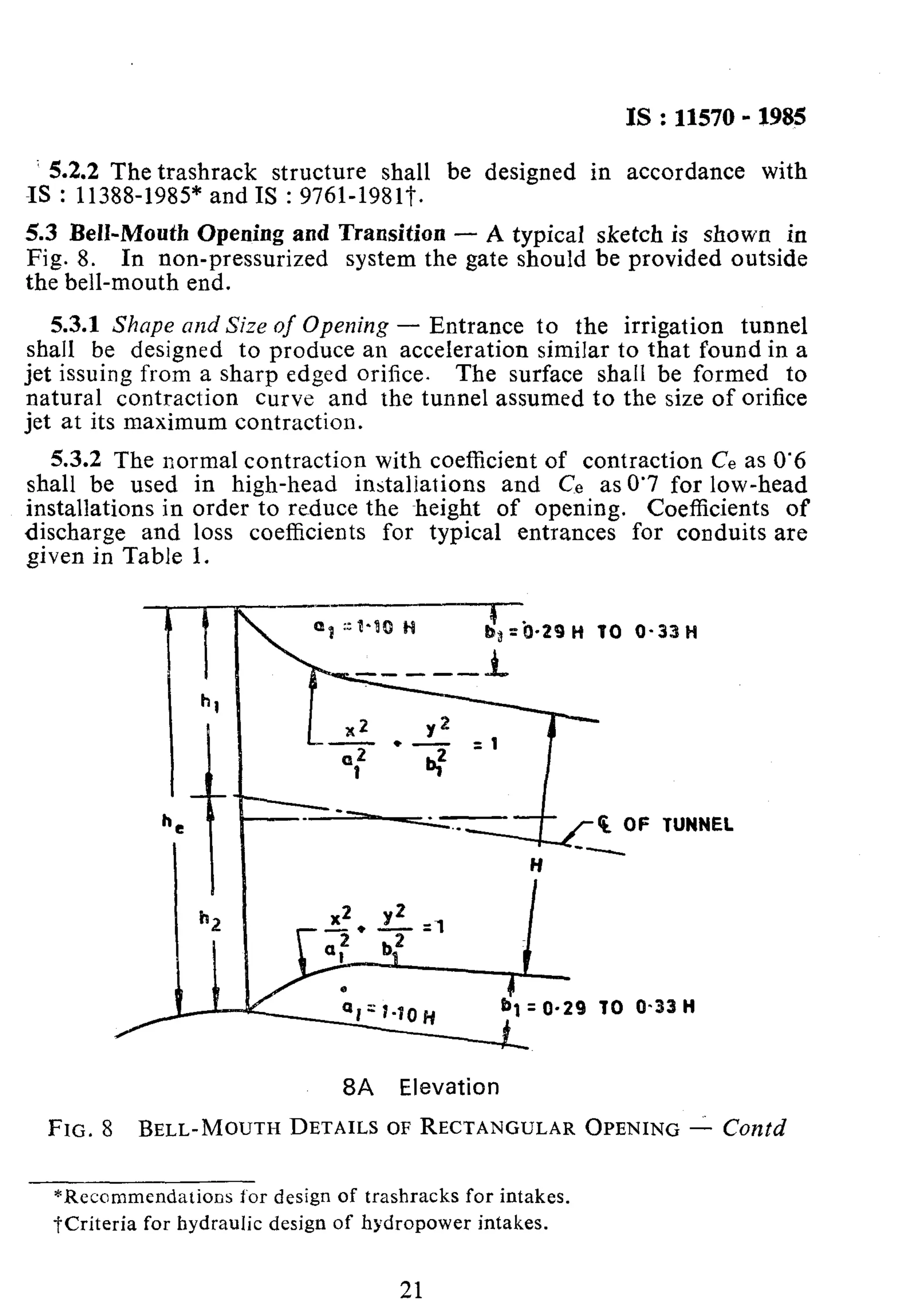 IS 11570 (1985)_ Criteria for hydraulic design of irrigation intake ...