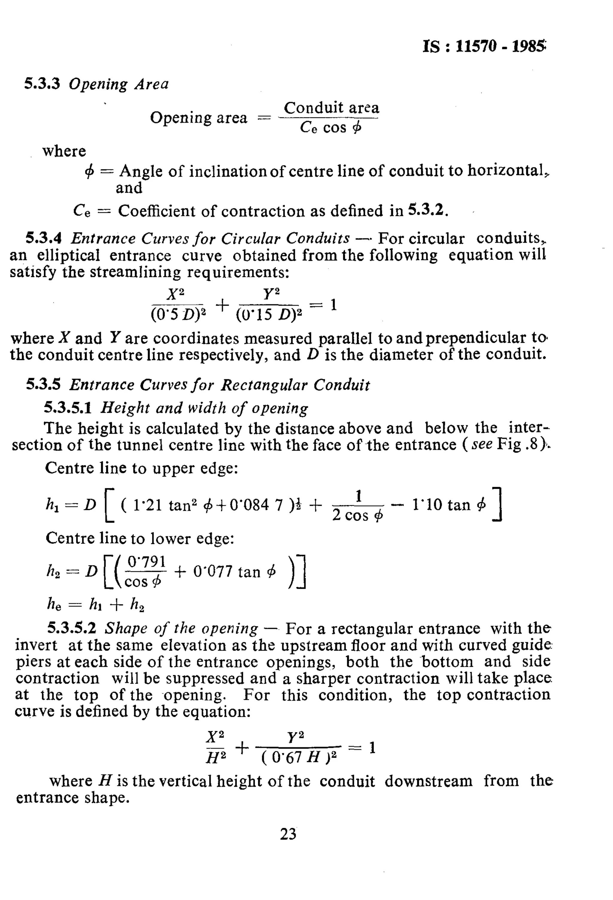IS 11570 (1985)_ Criteria for hydraulic design of irrigation intake ...