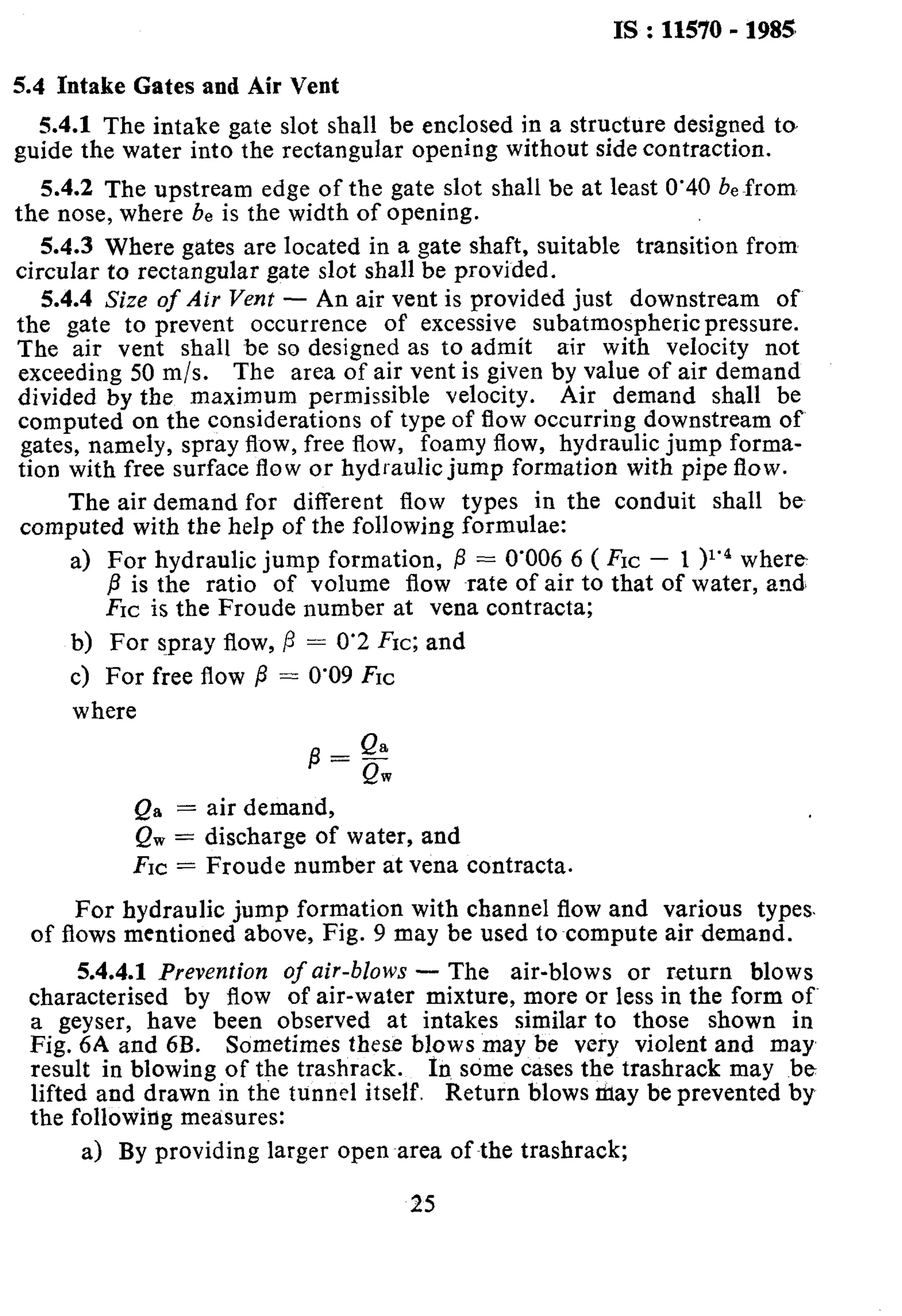 IS 11570 (1985)_ Criteria for hydraulic design of irrigation intake ...