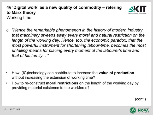 Digitalisation and the commodification of work | PPT