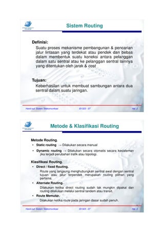 IS1323 07-Routing | PDF