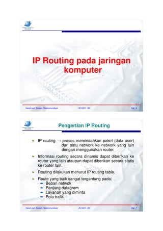 IS1323 07-Routing | PDF