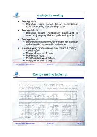 IS1323 07-Routing | PDF
