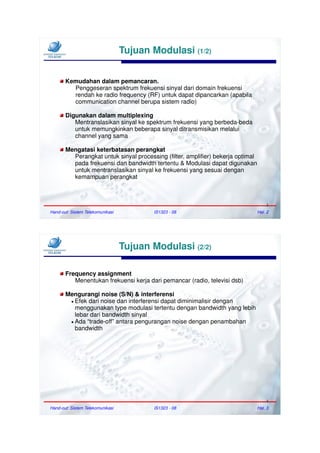 IS1323 08-Modulasi | PDF