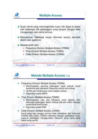 IS1323 09-Multiplexing | PDF