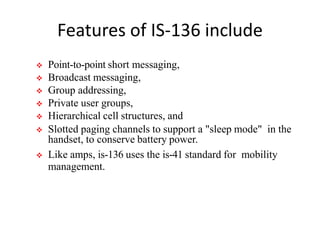 EIA / TIA IS-136 Digital Cellular System | PDF