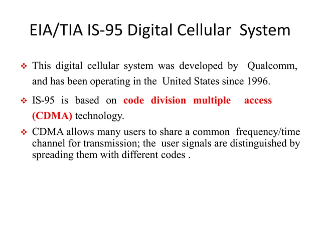 EIA / TIA IS-136 Digital Cellular System | PDF