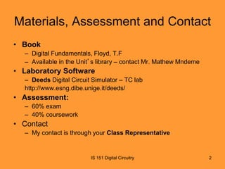 IS 151 Lecture 1 | PPT