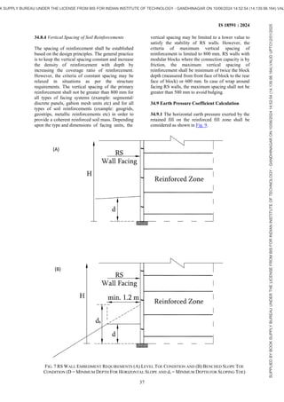 IS18591-2024 Geosynthetic Reinforced Soil Structures — Code of Practice ...