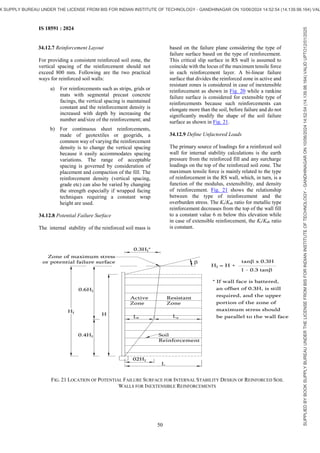 IS18591-2024 Geosynthetic Reinforced Soil Structures — Code of Practice ...