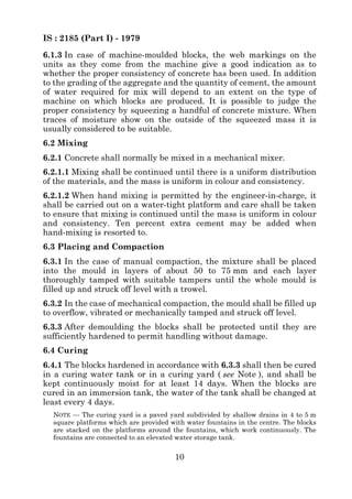 Is 2185 1 1979(2003) | PDF