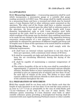 Is 2185 1 1979(2003) | PDF