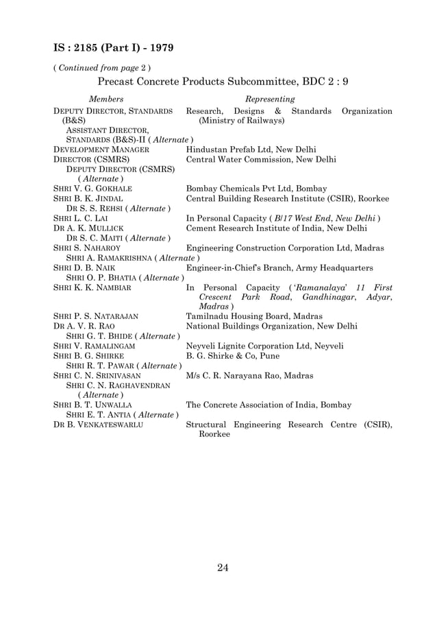 Is 2185 1 1979(2003) | PDF | Civil Engineering Industry | Industries