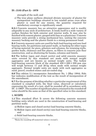 Is 2185 1 1979(2003) | PDF