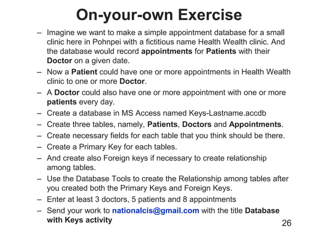 IS230 - Chapter 4 - Keys and Relationship - Revised.ppt