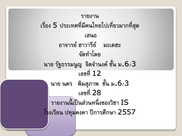 งานพาวเวอร์พ้อย Is3 | PPT