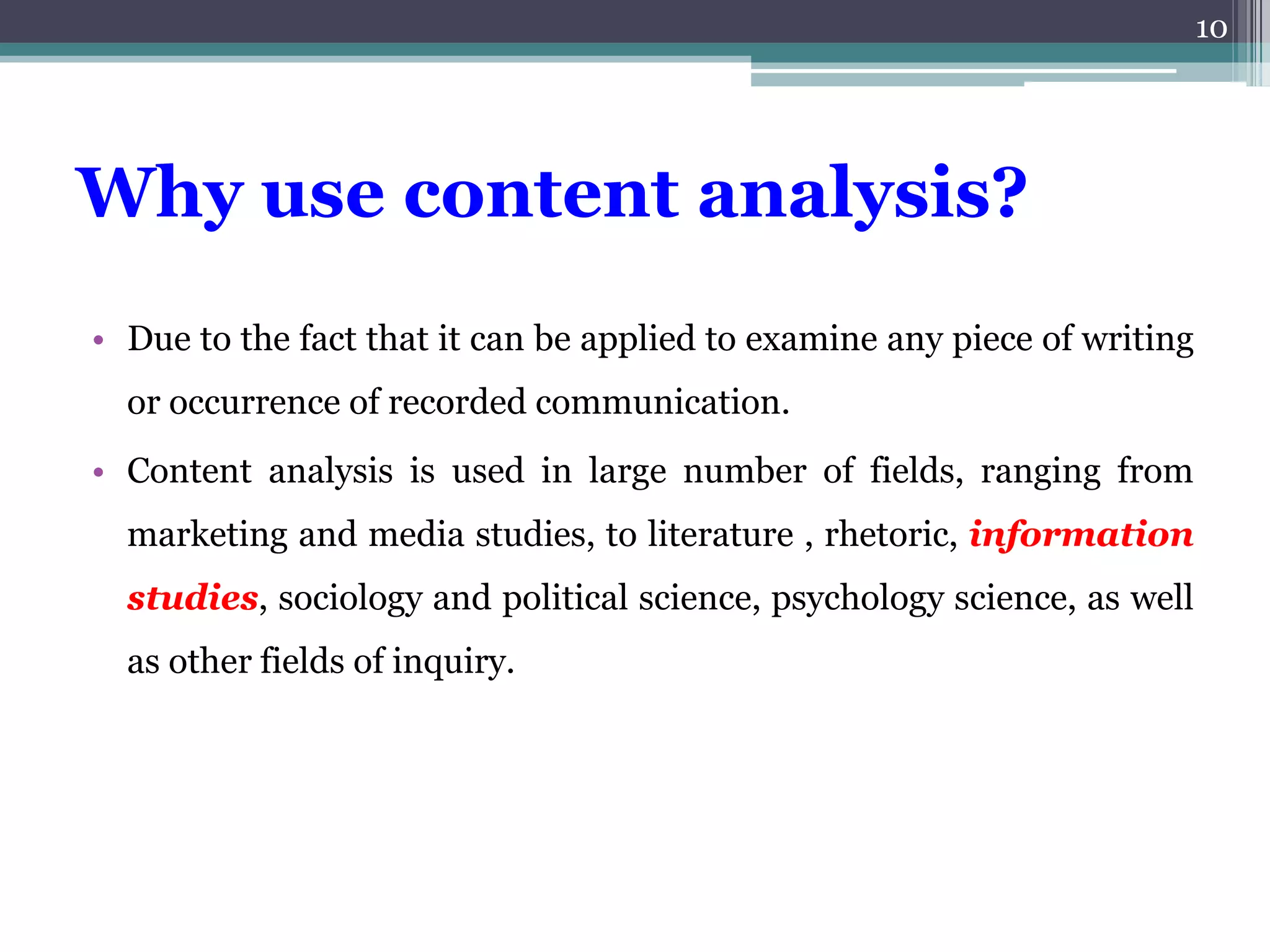 content analysis | PDF