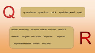 Is 41 glossary - description of people. | PPTX