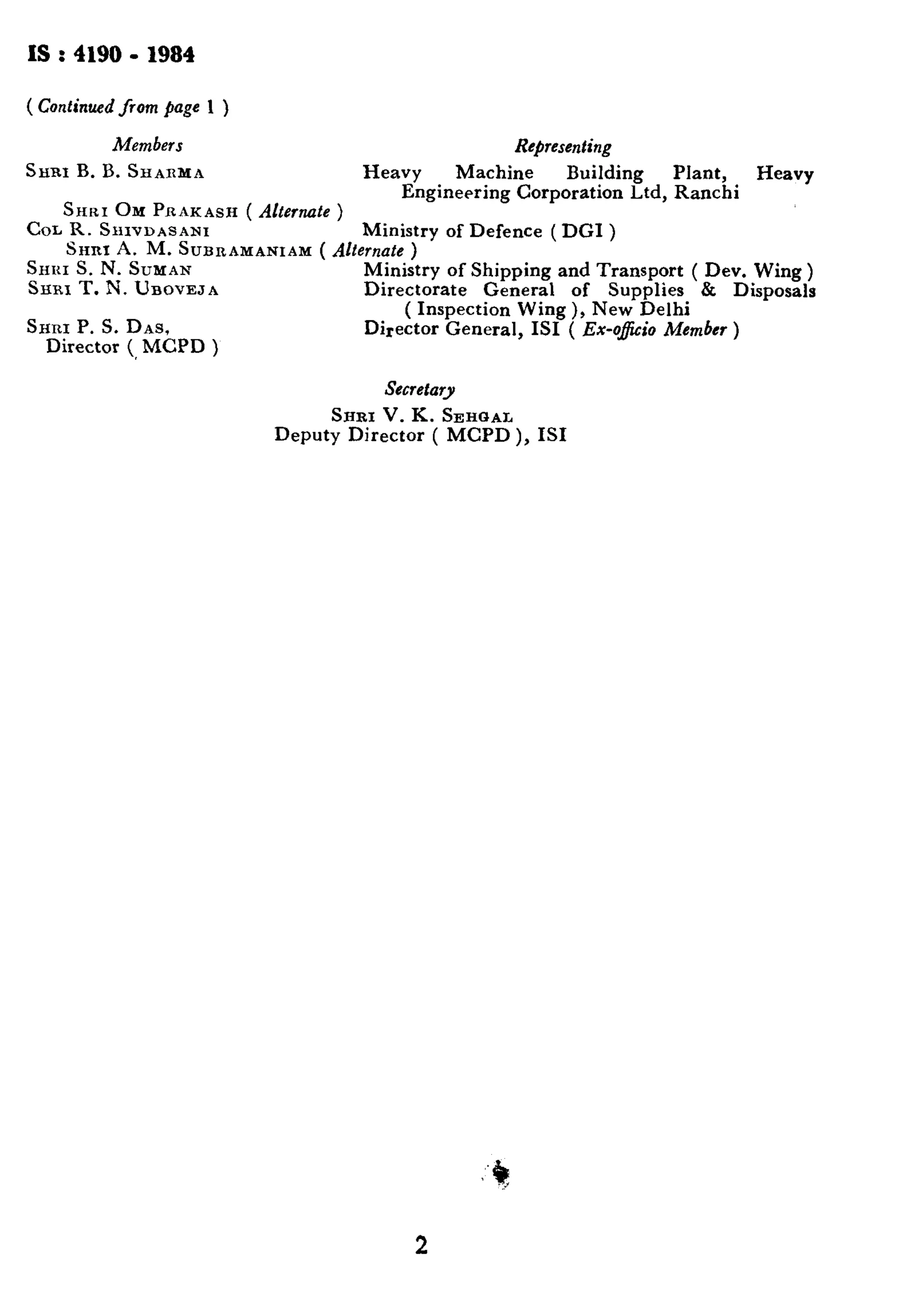 Is 4190.1984 lifting eye bolts | PDF