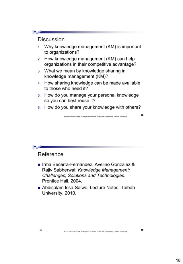 Is421 lecture01(intro to knowledge management systems) | PDF