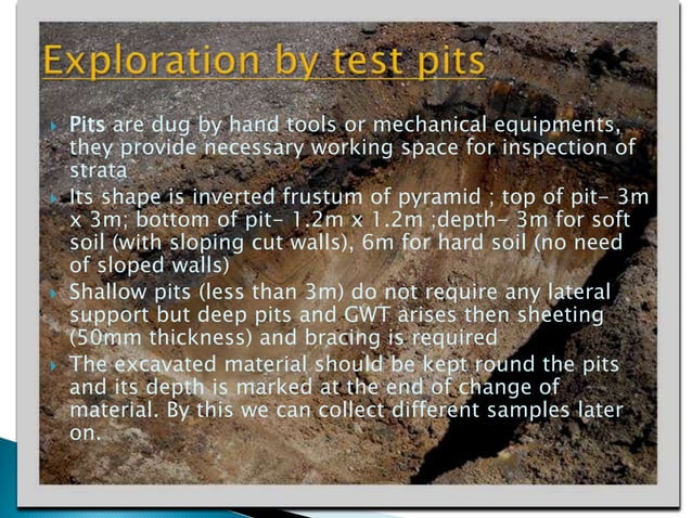 IS 4453: 2009 METHODS OF SUBSURFACE EXPLORATION | PPTX