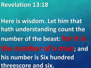 Is 666 the mark of the beast ? | PPTX